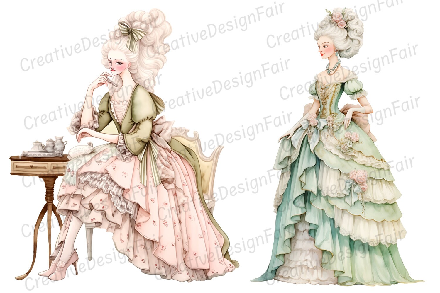 Marie Antoinette PNG NO Background Clipart Ephemera Junk Journal ...