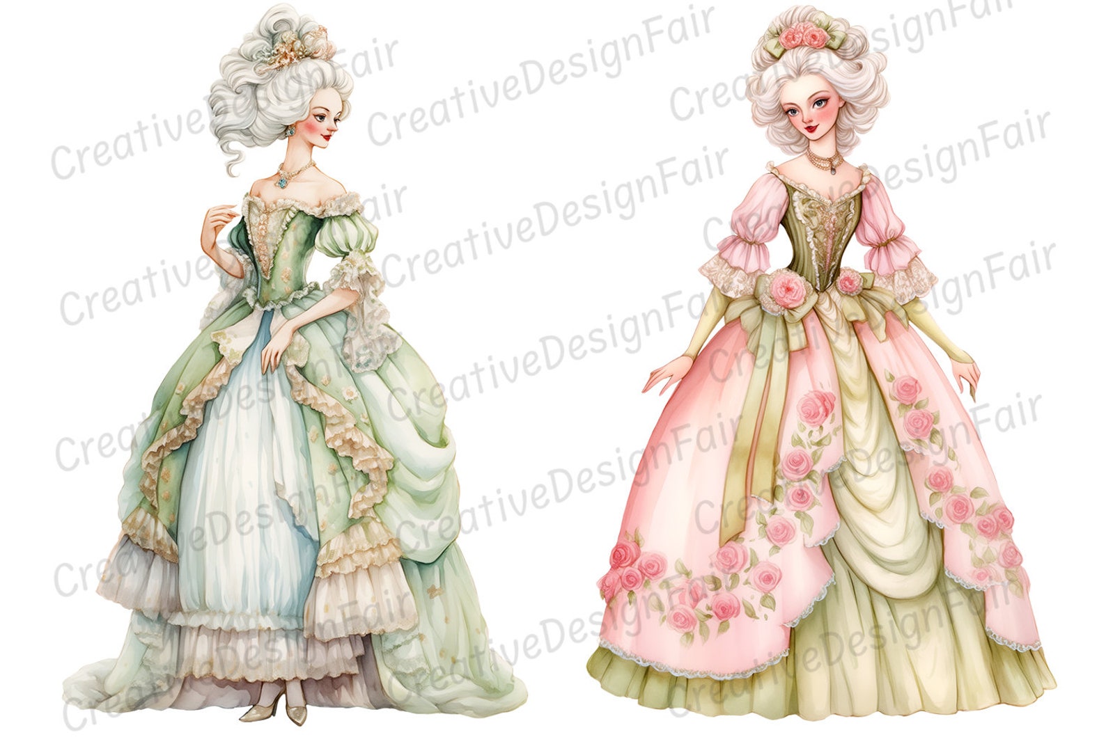Marie Antoinette PNG NO Background Clipart Ephemera Junk Journal ...
