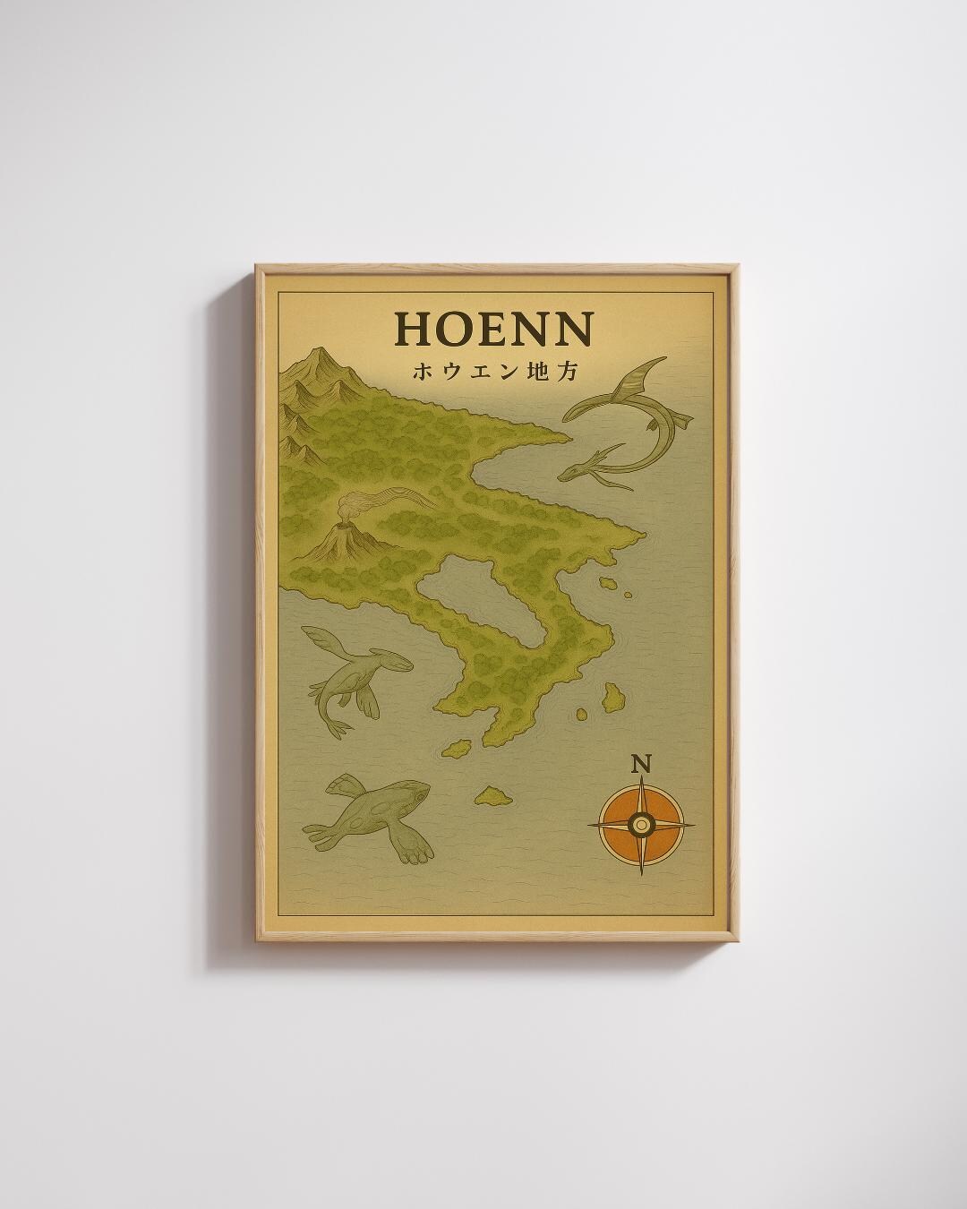 Digital Download | Poster | Pokémon Inspiration | Region | Hoenn ...