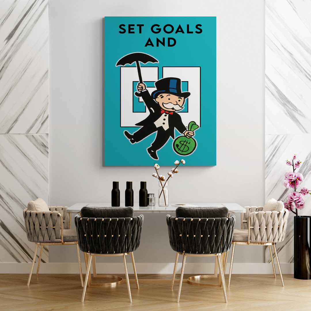 Monopoly Art,monopoly Man Art ,monopoly Wall Decor,monopoly Art Canvas ...
