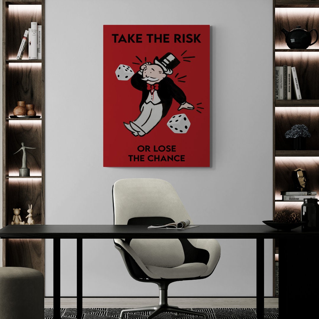 Monopoly Man Art ,monopoly Art,monopoly Wall Decor,monopoly Art Canvas ...