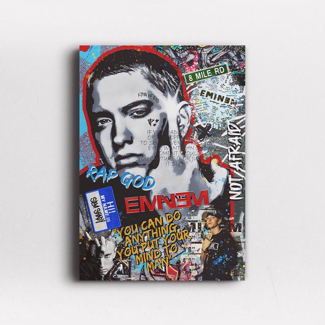 Eminem Wall Art, Eminem Poster, Slim Shady Wall Art, Slim Shady Poster ...