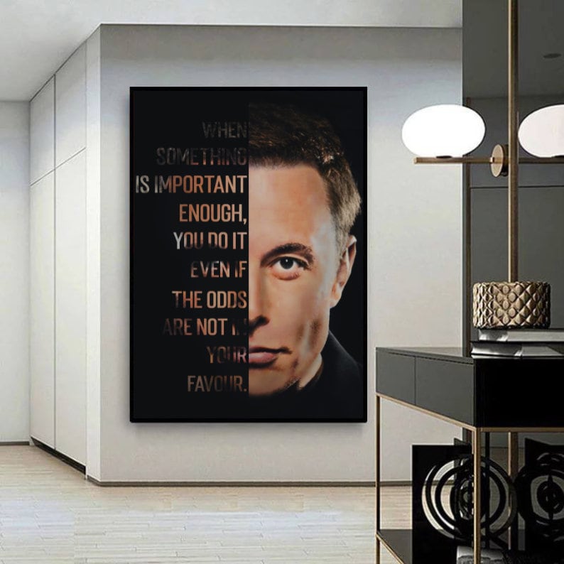 Elon Musk Poster,elon Musk Art, Elon Musk Print, Elon Musk Wall Art ...