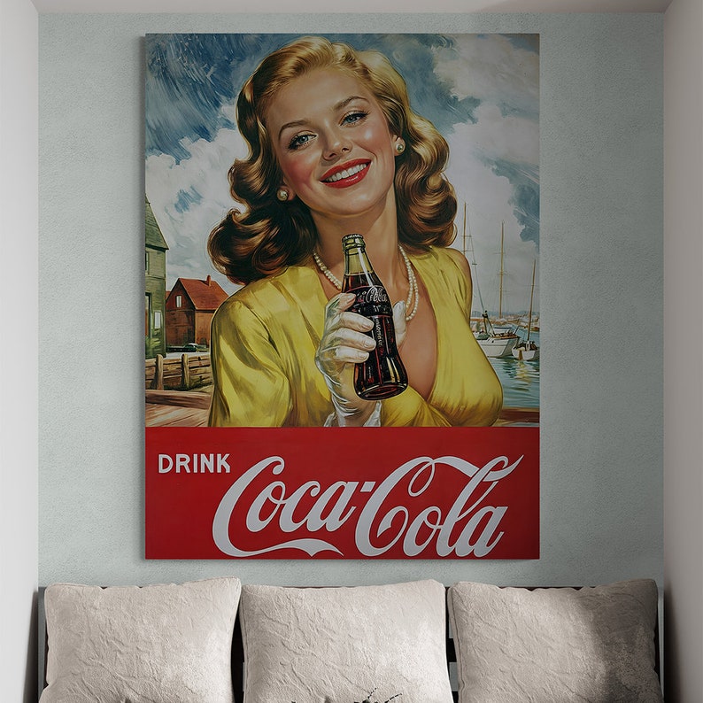 Poster Coca Cola Vintage, Coca Cola Poster,coke Vintage Poster, Coca ...
