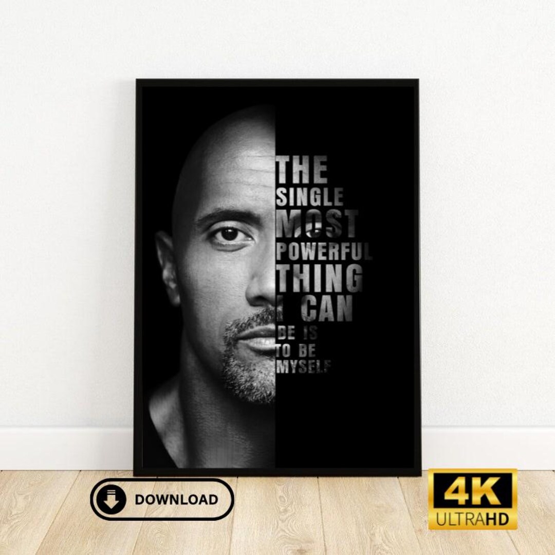 The Rock Poster Poster, Digital Art, Dwayne Johnson Poster,entrepreneur ...