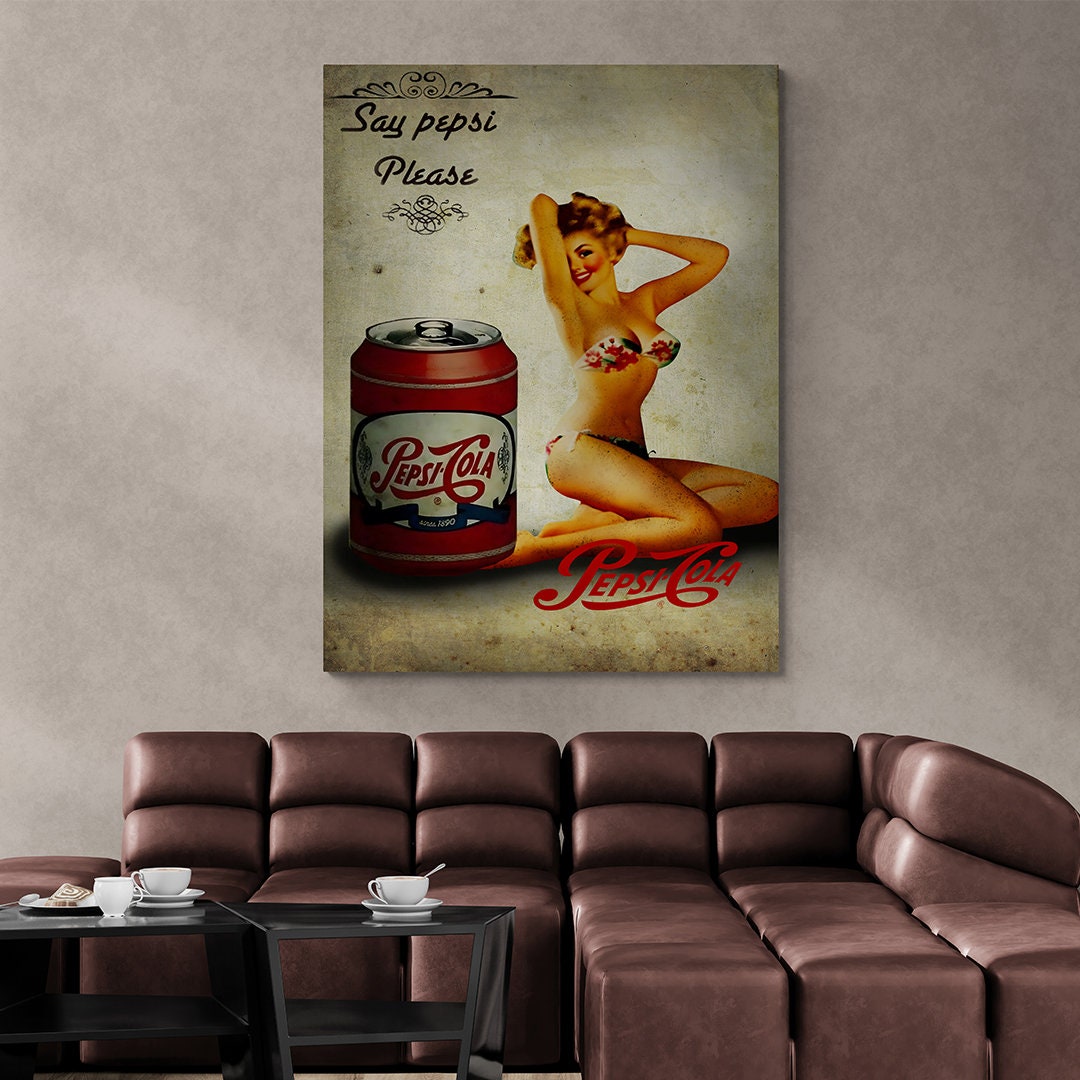 Pepsi Wall Art,pepsi Print, Pepsi Cola Poster,pepsi Poster,pepsi Art ...