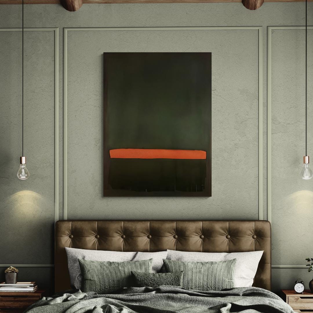 Mark Rothko Green Wall Art, Mark Rothko Poster, Mark Rothko Red Print ...