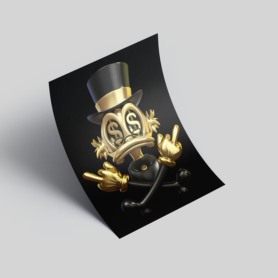 Scrooge Mcduck Digital Art,scrooge Mcduck Art Print, Scrooge Mcduck ...