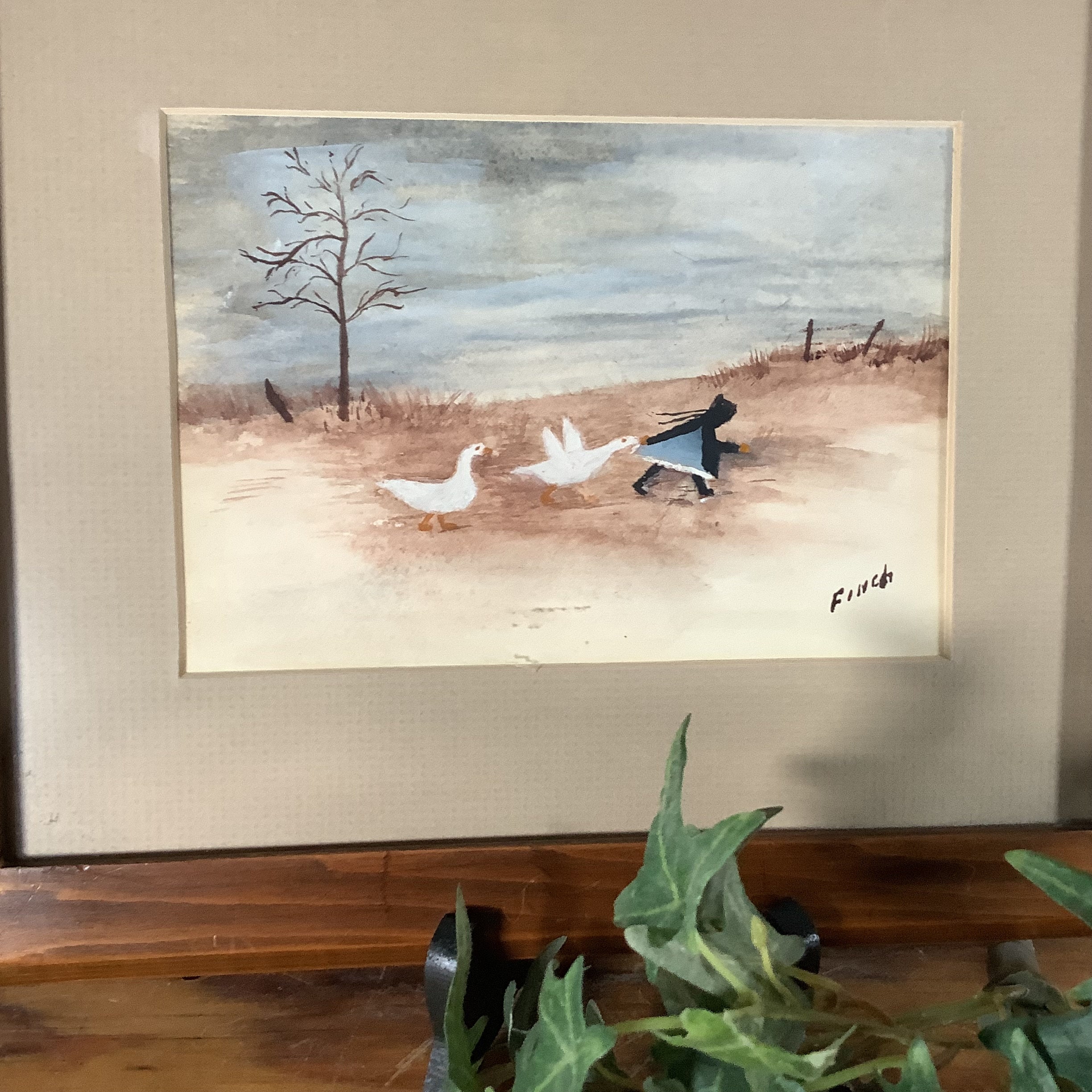 Vintage Signed Water Color Painting - Etsy