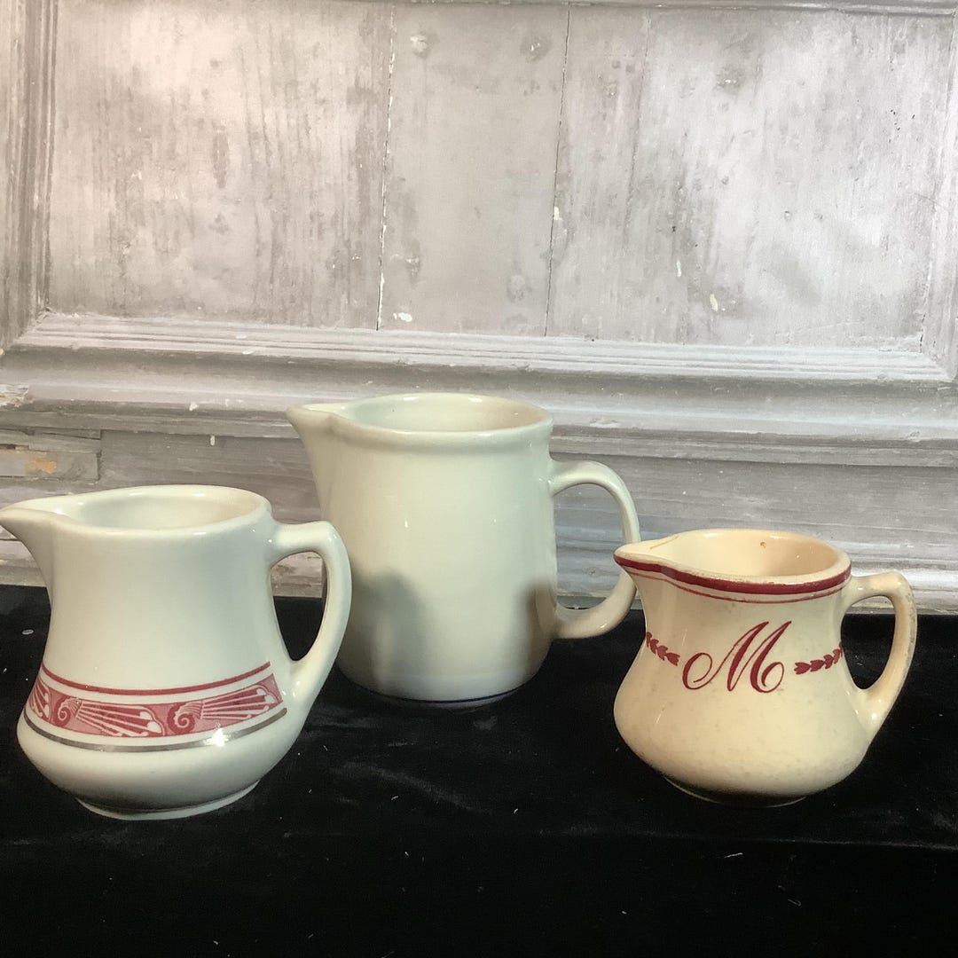 Vintage Ironstone Creamers, Restaurant Ware Creamers, Coffee Bar - Etsy