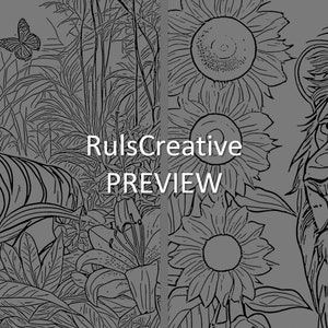 Coloring Pages Panthera Genus Digital Book Tiger Lion Cute PDF Download ...