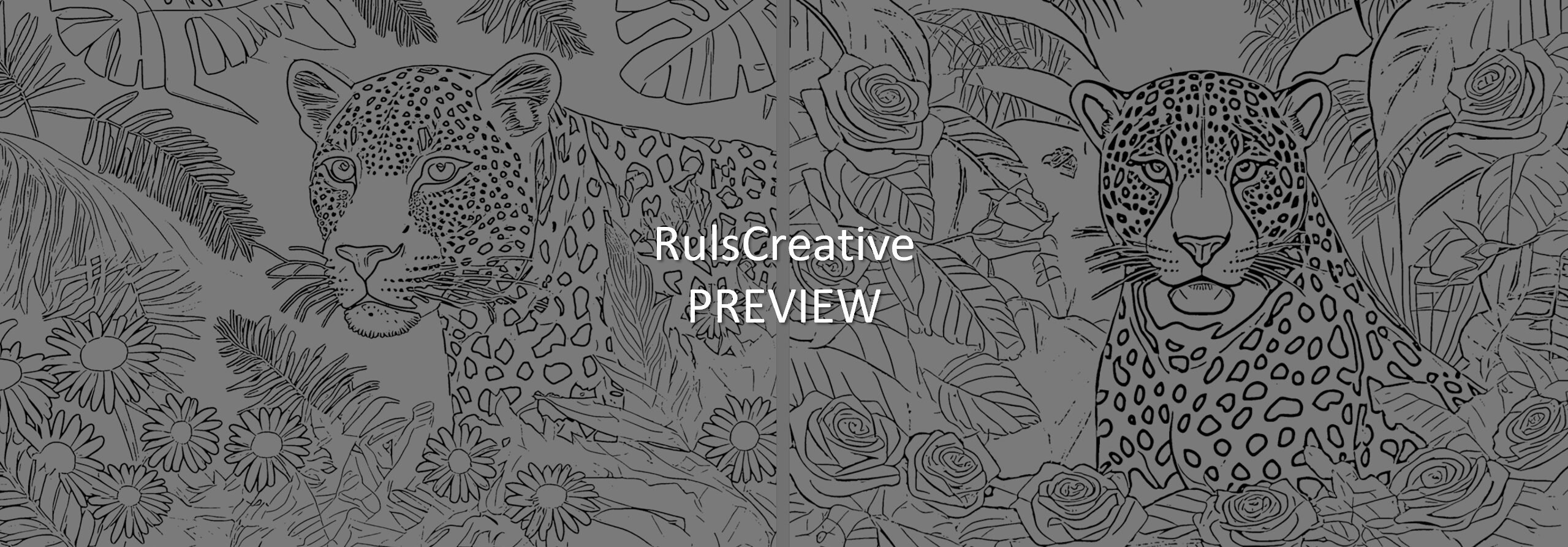 Coloring Pages Panthera Genus Digital Book Tiger Lion Cute PDF Download ...