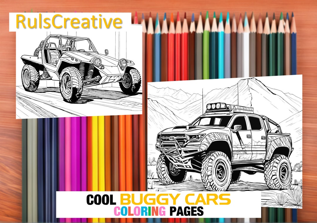 Children Coloring Pages Cool Buggy Cars for Coloring Books PDF Download ...