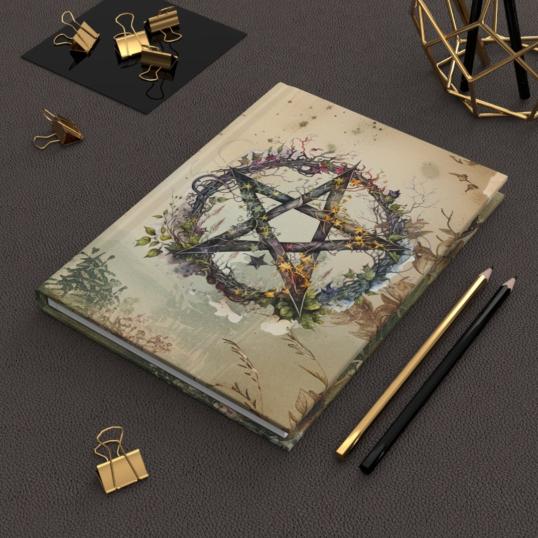 Woodsy Vine Pentacle Journal, Wiccan Planner, Witchcraft Notebook ...