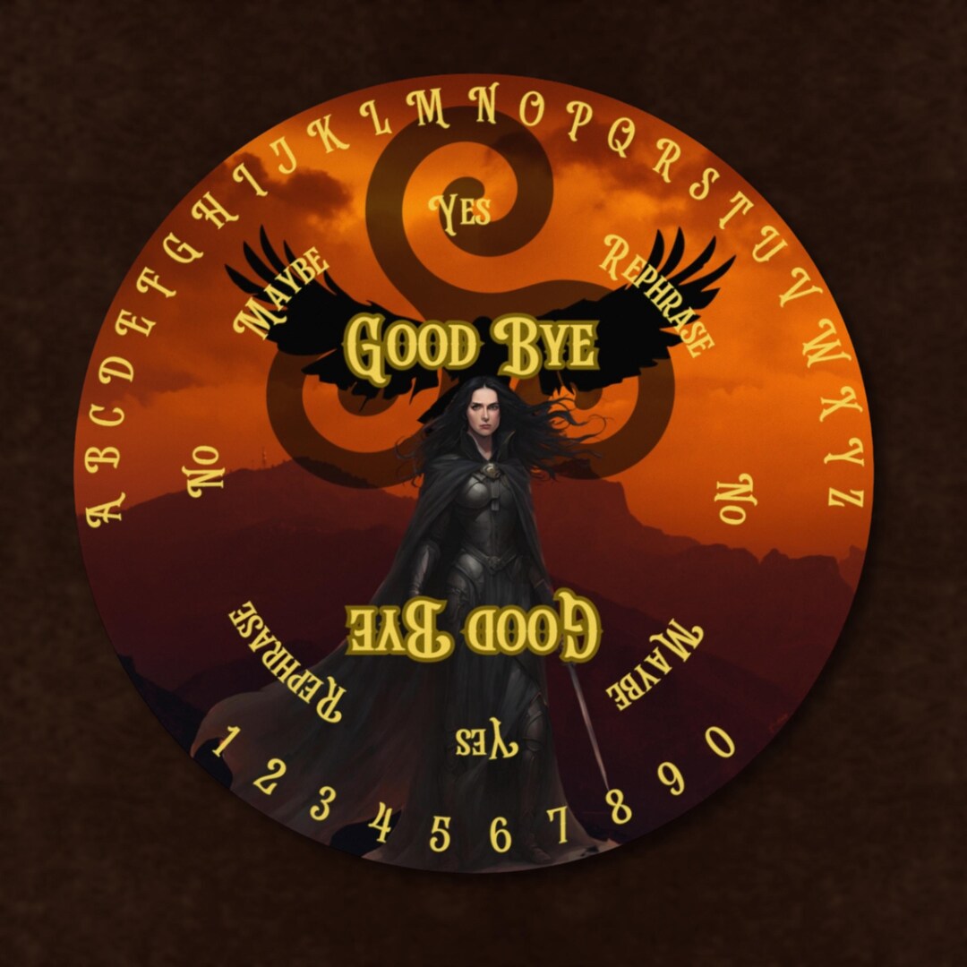 Divine Morrigan Battle Aspect Pendulum Mat - Spiritual Divination Tool ...