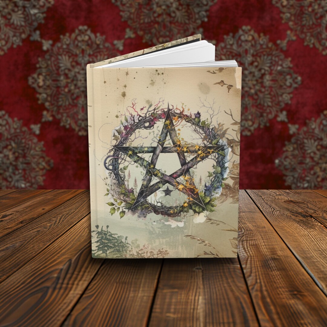 Woodsy Vine Pentacle Hardcover Journal; Wiccan Witchcraft Pagan ...