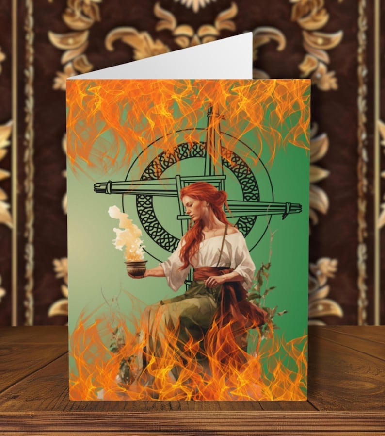 Sacred Fire of Brigid: 5-pack Celtic Goddess Cards - Etsy
