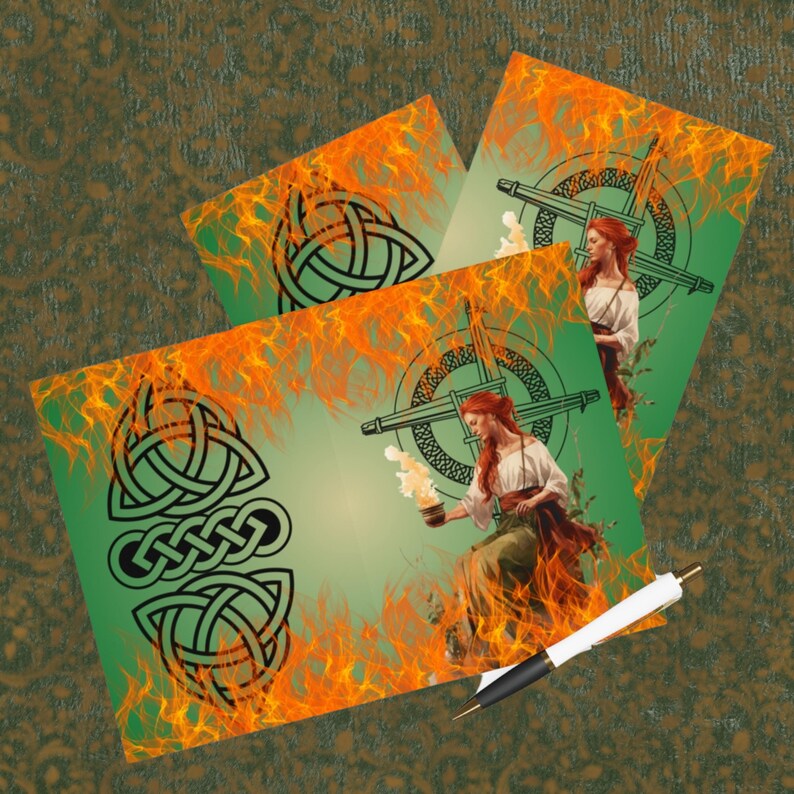 Sacred Fire of Brigid: 5-pack Celtic Goddess Cards - Etsy