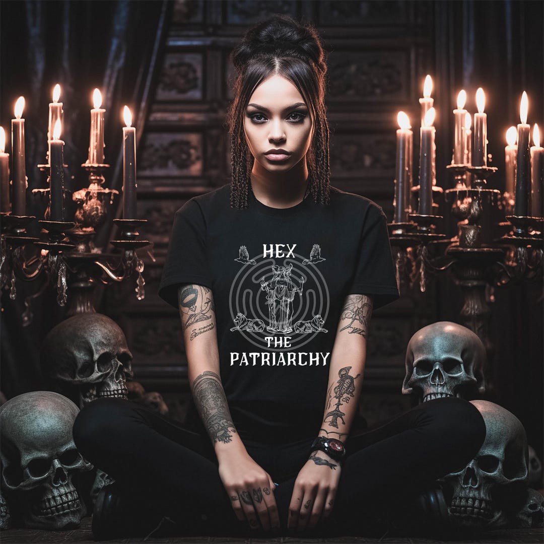 Hekate Witch Queen Goddess Protest March Tee; Pagan, Wiccan, Occult ...