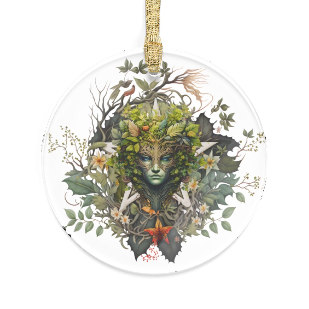 Invoke Earth Goddess Energy With This Green Lady Acrylic Ornament ...