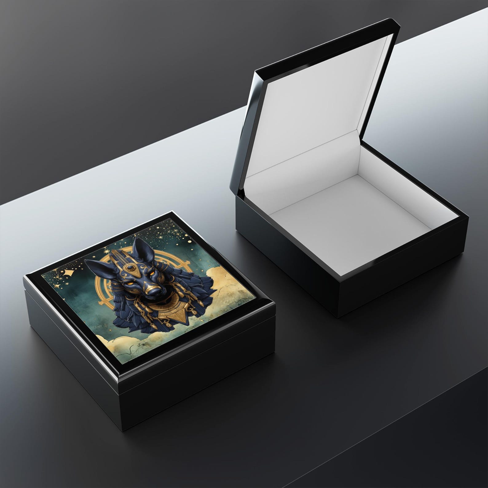 Anubis Egyptian God Jewelry Box - Unique Trinket Holder for the ...