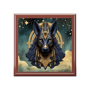 Anubis Egyptian God Jewelry Box - Unique Trinket Holder for the ...