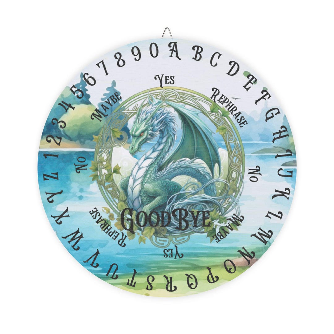 Magical River Dragon Wood Pendulum Board-divine Spiritual Wall Art - Etsy