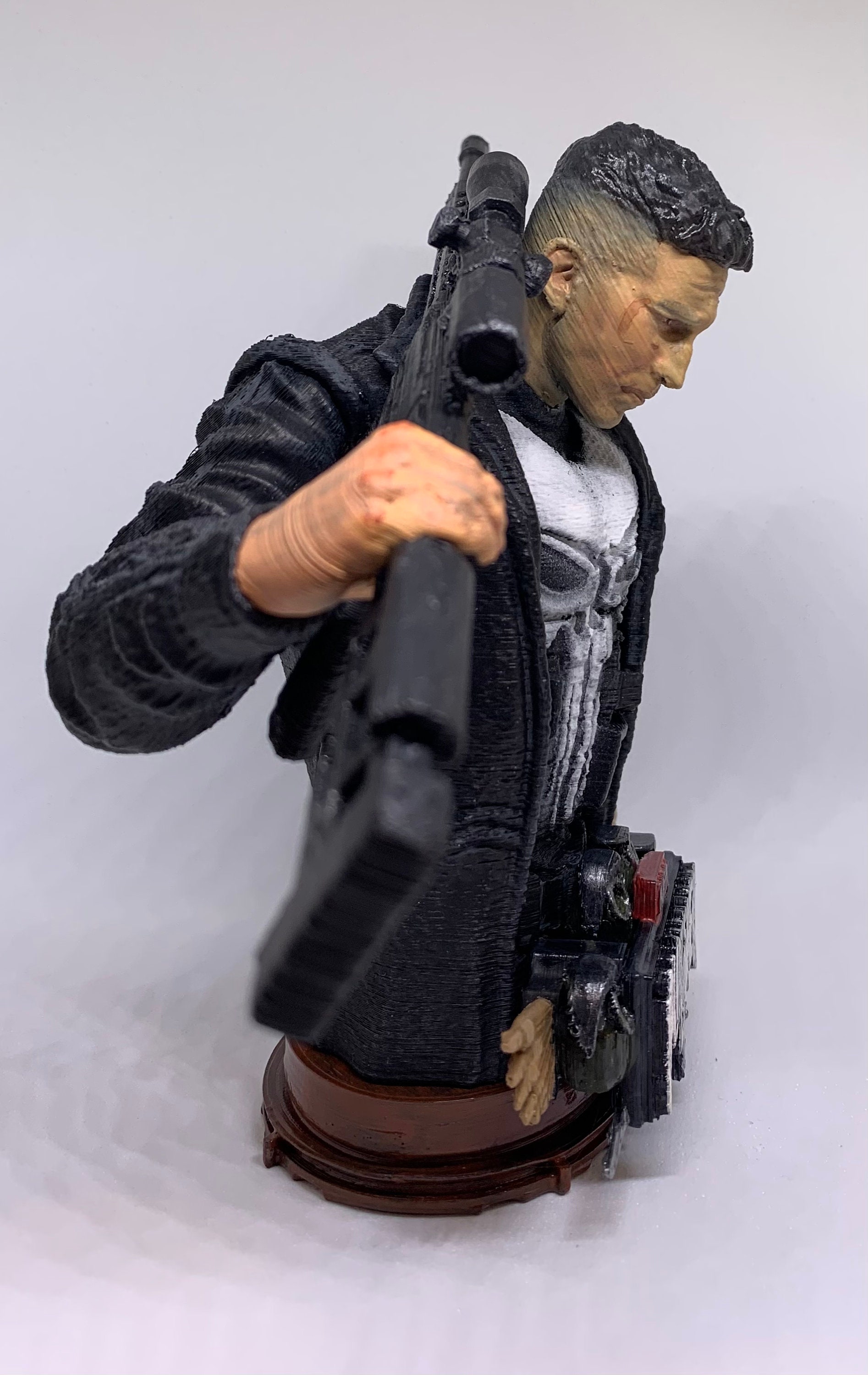 The Punisher Model 3D Printed and Painted 6'' - Etsy