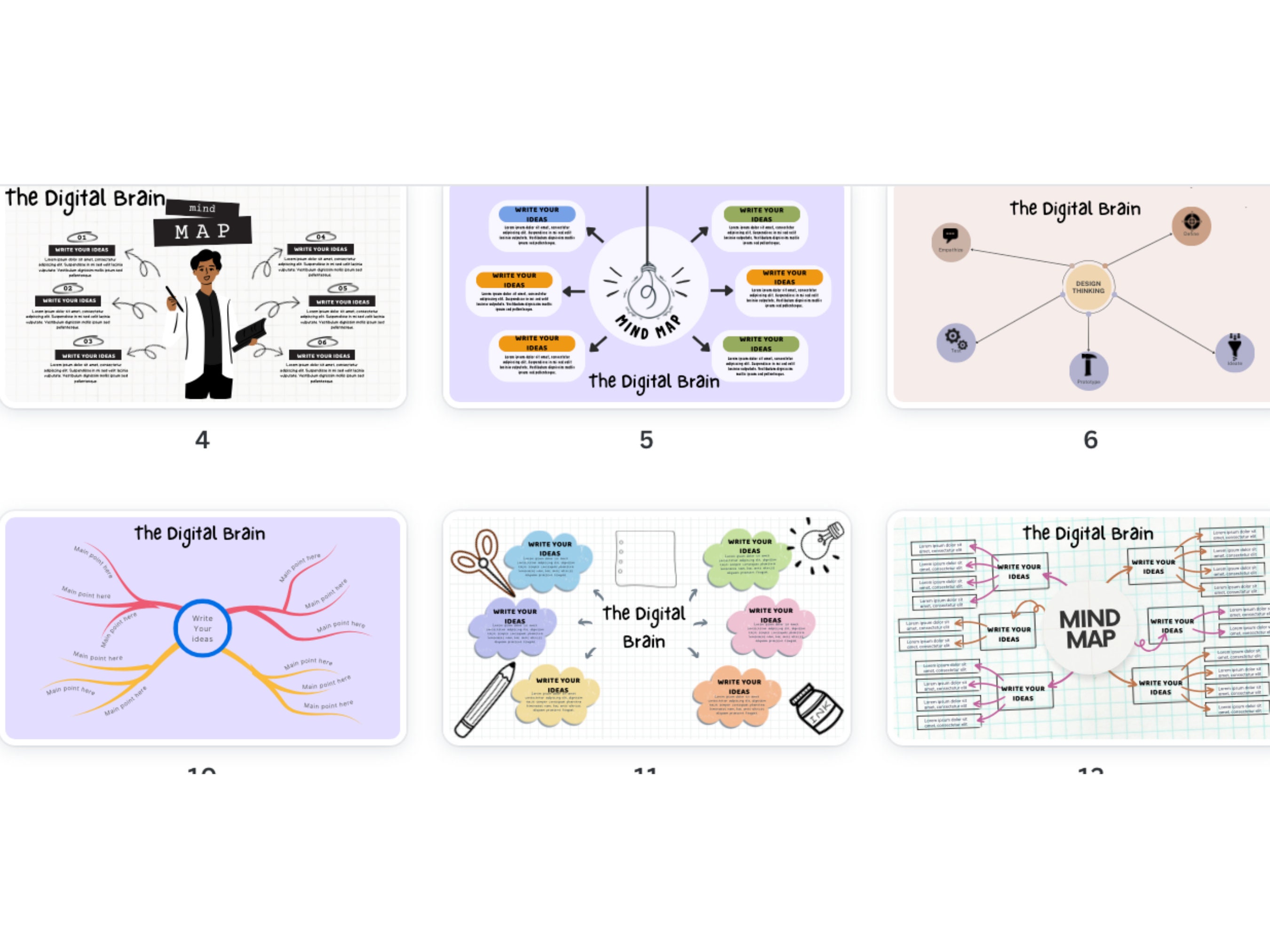 The Digital Brain Mind Maps - Etsy