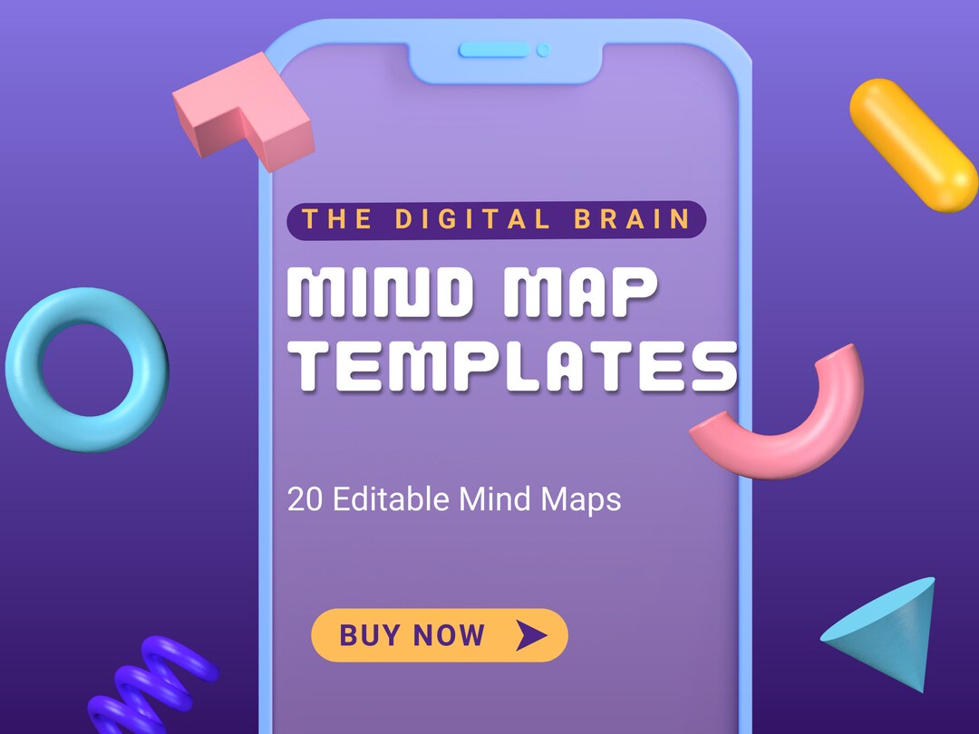 The Digital Brain Mind Maps - Etsy Australia