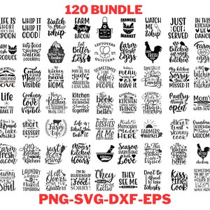 Kitchen Svg Bundle, Funny Kitchen Svg, Kitchen Cut File, Baking Svg ...