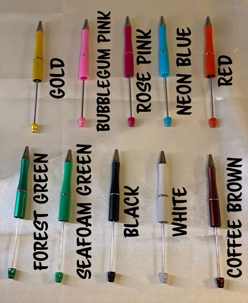 Pink Colored Variety Themed Customizable Beadable Pen Kit mystery ...