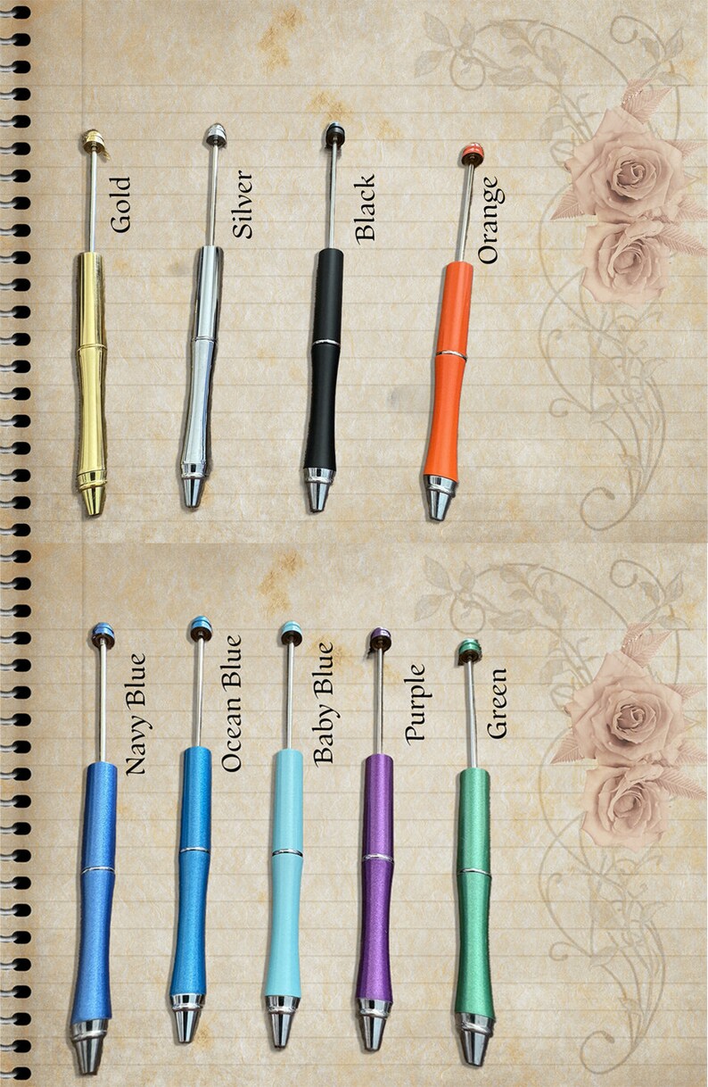 Baseball Pen (plus 15+ Beads) - Customizable Beadable Pen Kit (mystery ...