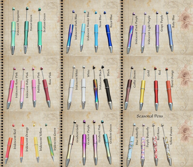 Baseball Pen (plus 15+ Beads) - Customizable Beadable Pen Kit (mystery ...