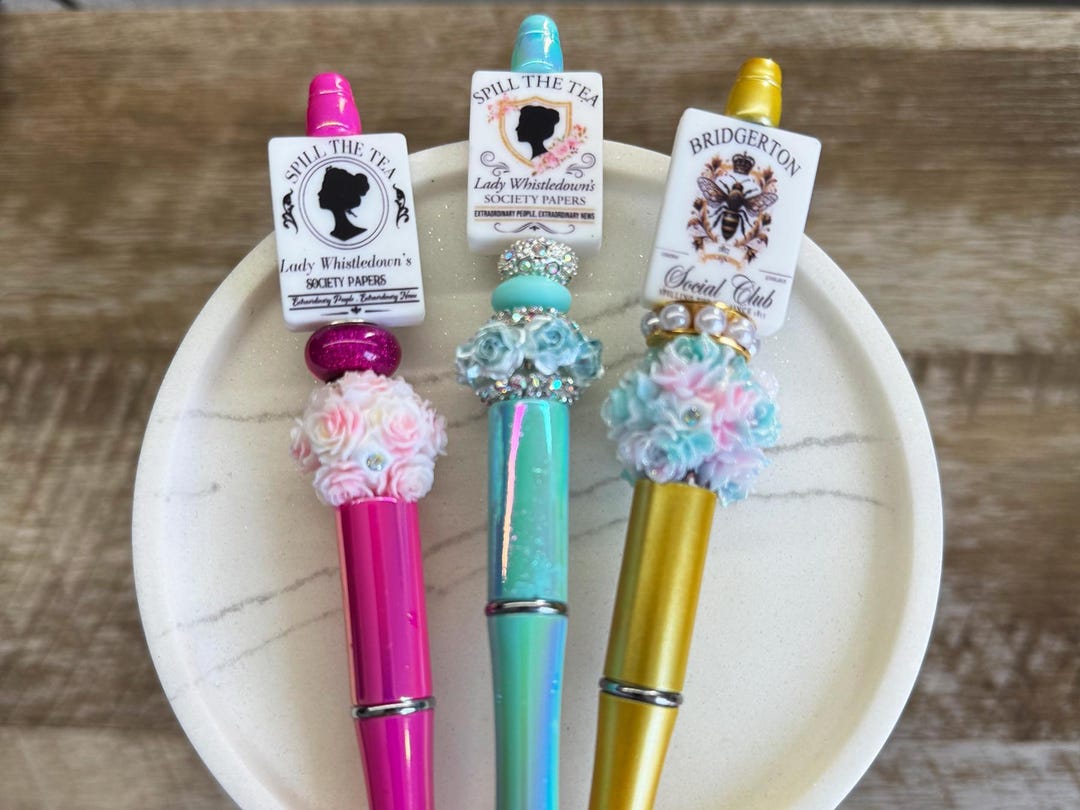 Bridgerton Pen/pencil (plus 12+ Beads) - Customizable Beadable Kit ...