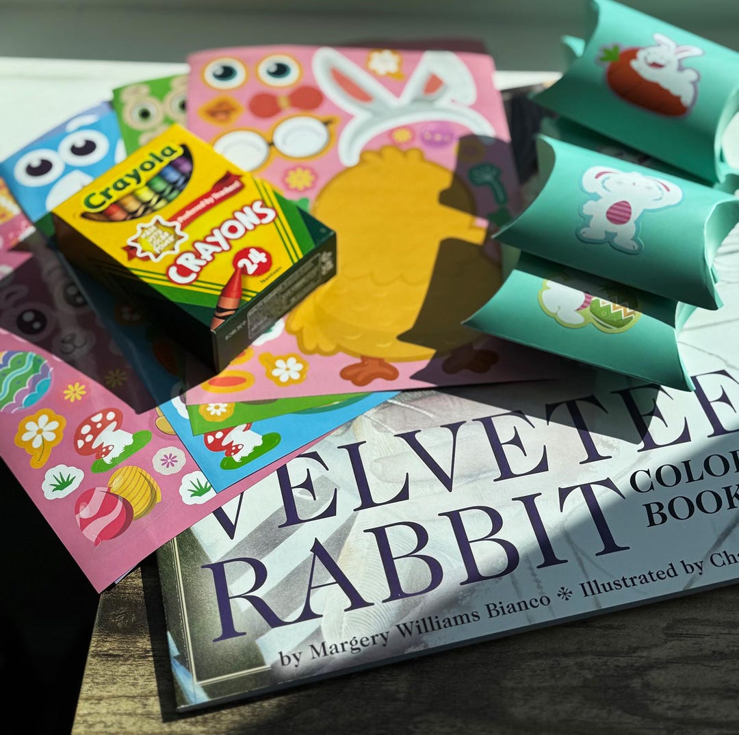 Velveteen Rabbit Coloring Book Kit; Easter Book Gift; Unique Easter ...