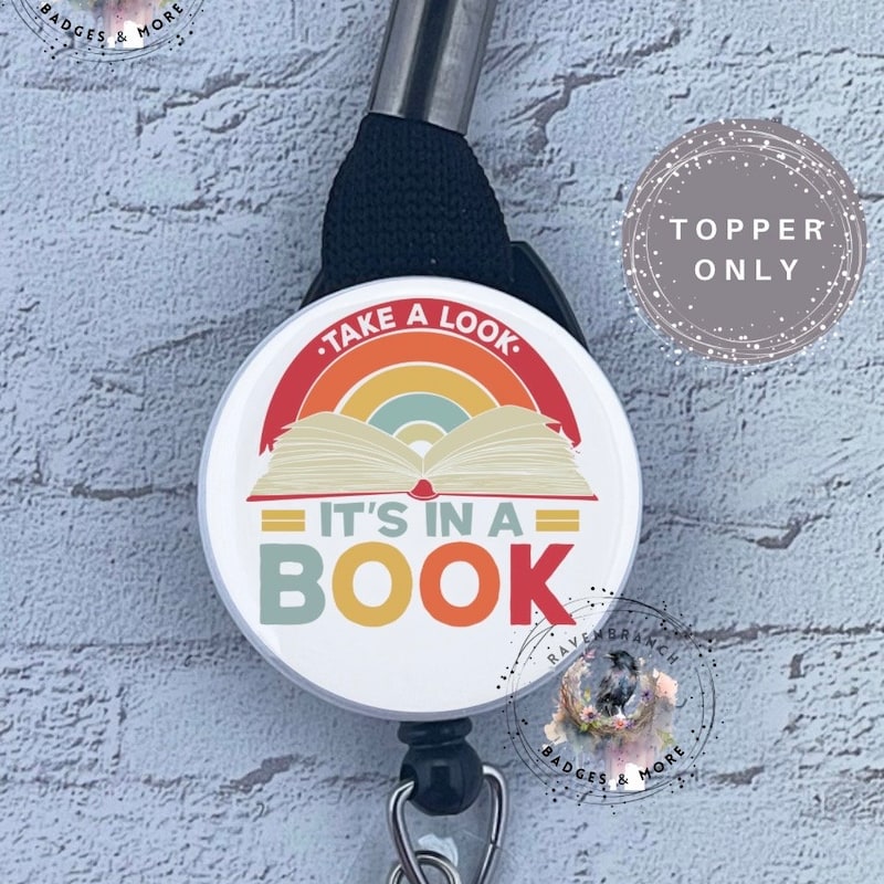 Book Badge Reel - Etsy