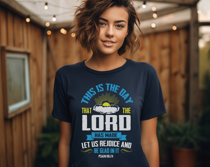 Faith Shirt Rejoice in the Lord Christian Shirt Sunset Tee Comfort ...