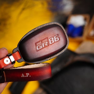 Leather Key Fob Cover for GR86 2021-2024, Fits GR86 RX, Supra GT4 Sport ...