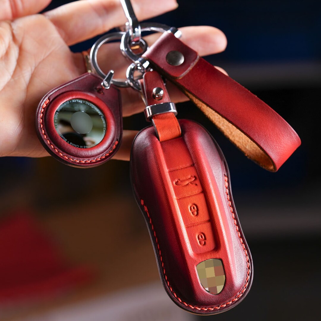 Leather Key Fob Cover for Porsches 911, Taycan, Cayenne, Macan Vegtand ...