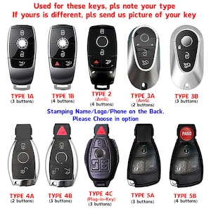 Mercedes 1999-2025 Leather Key Cases GLC, Gls, Gle, S, AMG - Fits CL55 ...