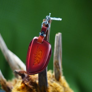 Leather Key Fob Cover Fit GR Supra, A90, MK4, MK5, GR86 (2021-2024) A91 ...