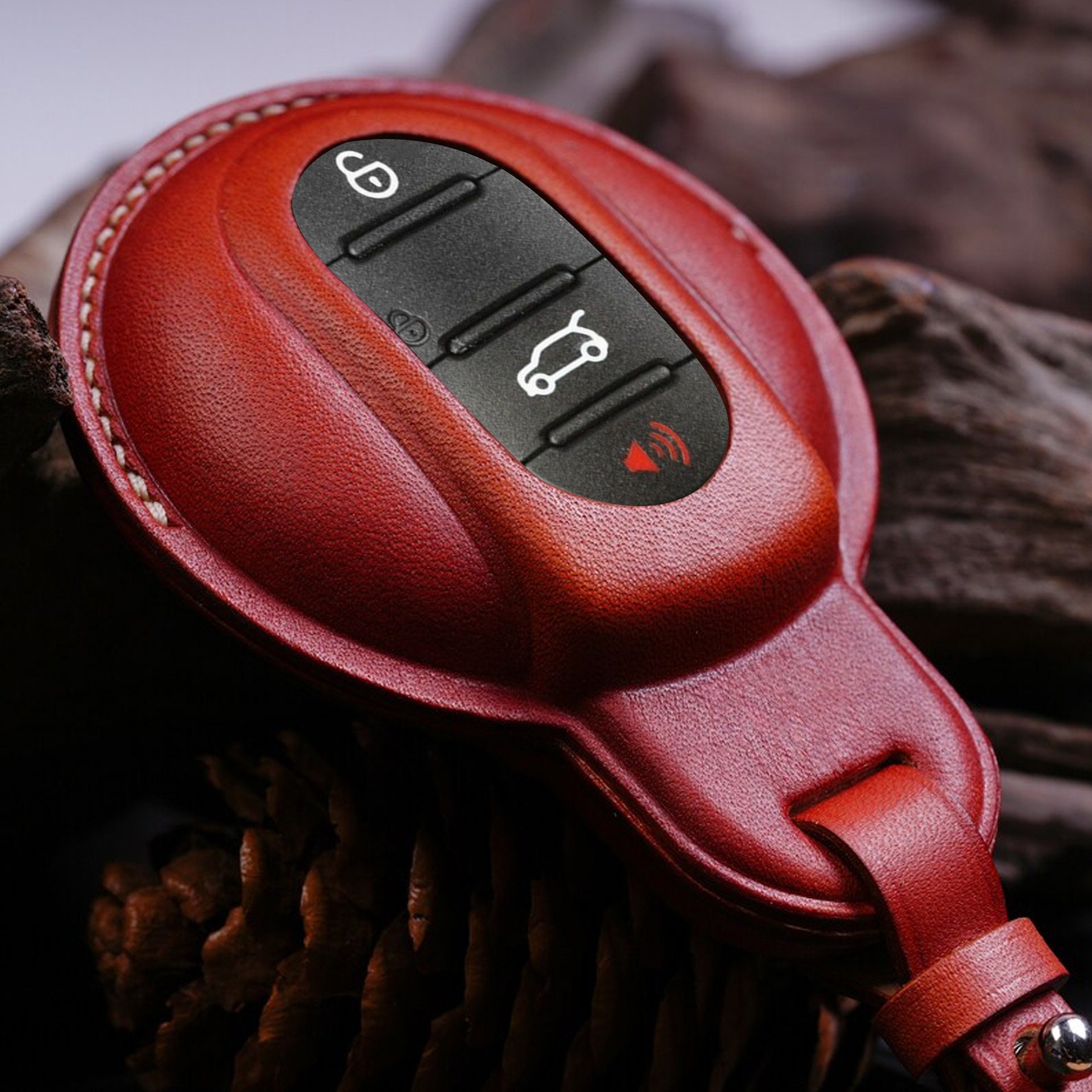 Countryman 2025 Key Fob Cover Mini Cooper 2024 Handcrafted Leather Case ...