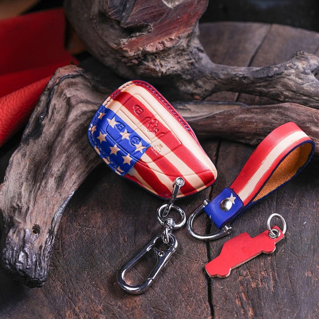 Leather Key Cover Gmc Denali AT4 2022-2024 Hummer EV, GM Yukon/sierra ...