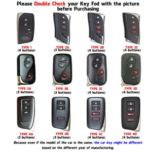 Lexus Leather Key Fob 2023 2024 Case for RX350 GX460 ES350 GS300 IS350 ...