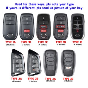 Leather Key Fob Cover Fit GR Supra, A90, MK4, MK5, GR86 (2021-2024) A91 ...