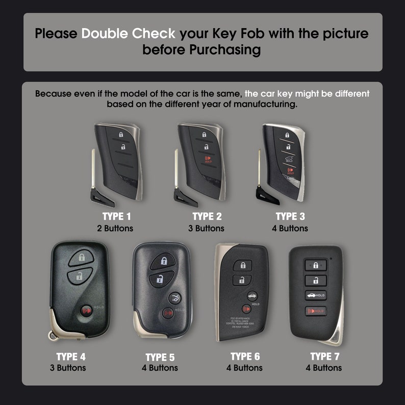 Lexus Leather Key Fob 2023 2024 Case for RX350 GX460 ES350 - Etsy