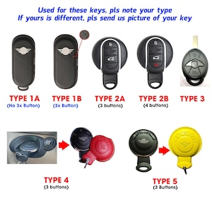 MINI Cooper 2025 Countryman Leather Key Fob Cover Case Stylish ...