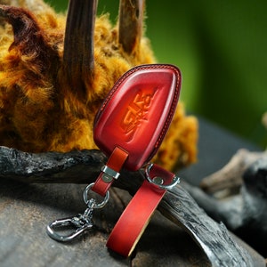 Leather Key Fob Cover Fit GR Supra, A90, MK4, MK5, GR86 (2021-2024) A91 ...