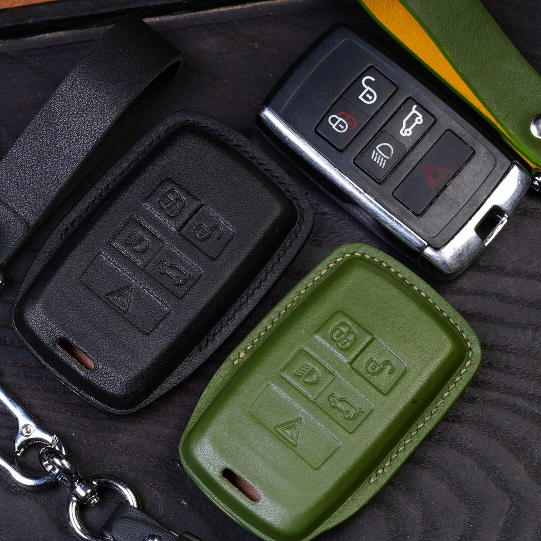 Leather Key Fob Cover Rover Models 2024- Fits Discovery, LR2, LR3 ...